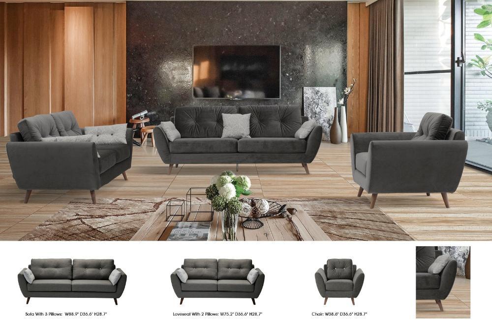 Kate Modern Fabric Sofa Set | Modern Europa in Hollywood, FL – Modern ...